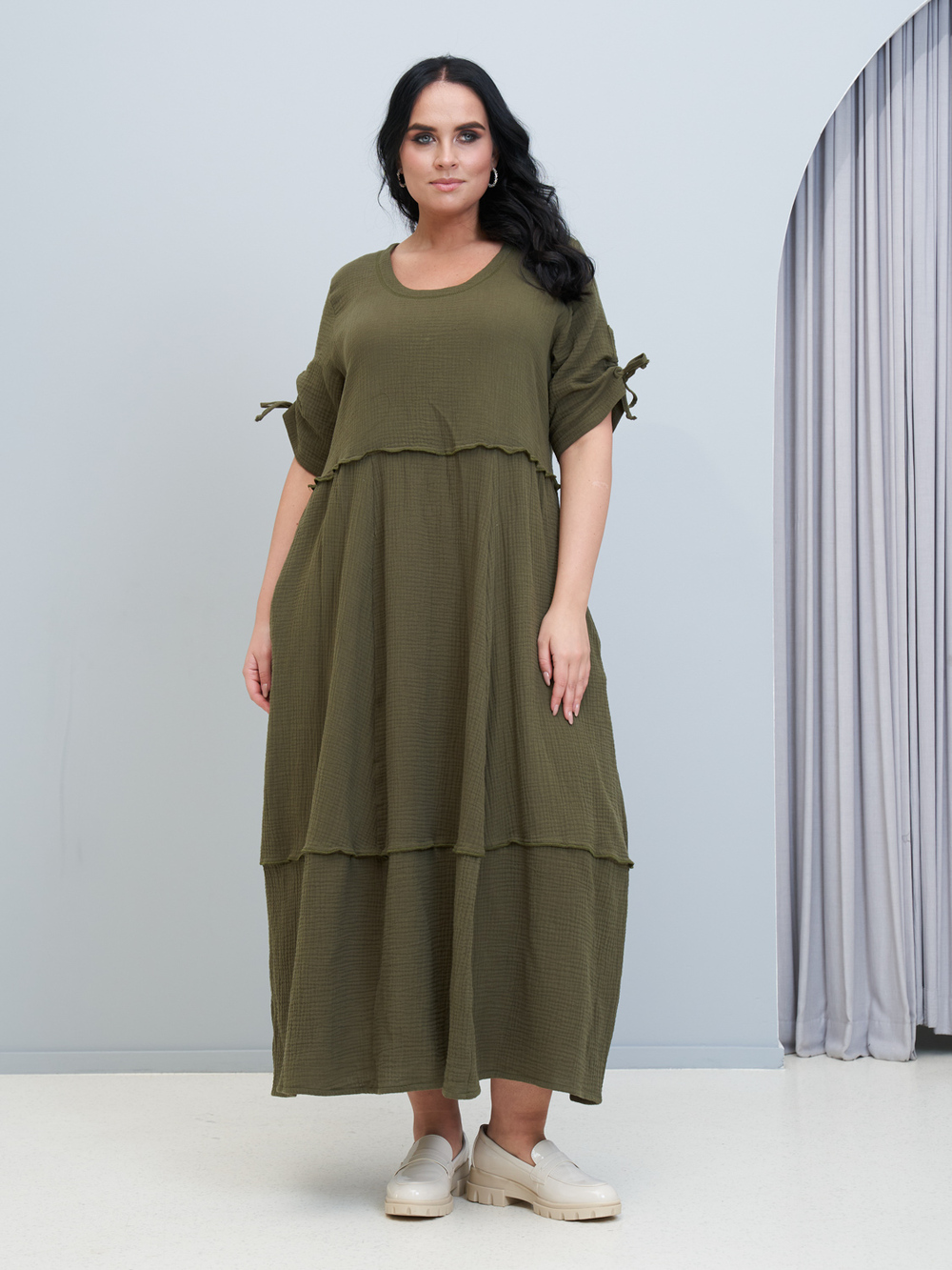 Платье женское ZORY ZPP30401GRN30 зеленое 48-50 RU