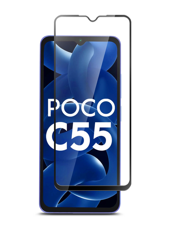Защитное стекло Brozo на Poco C55 на весь экран