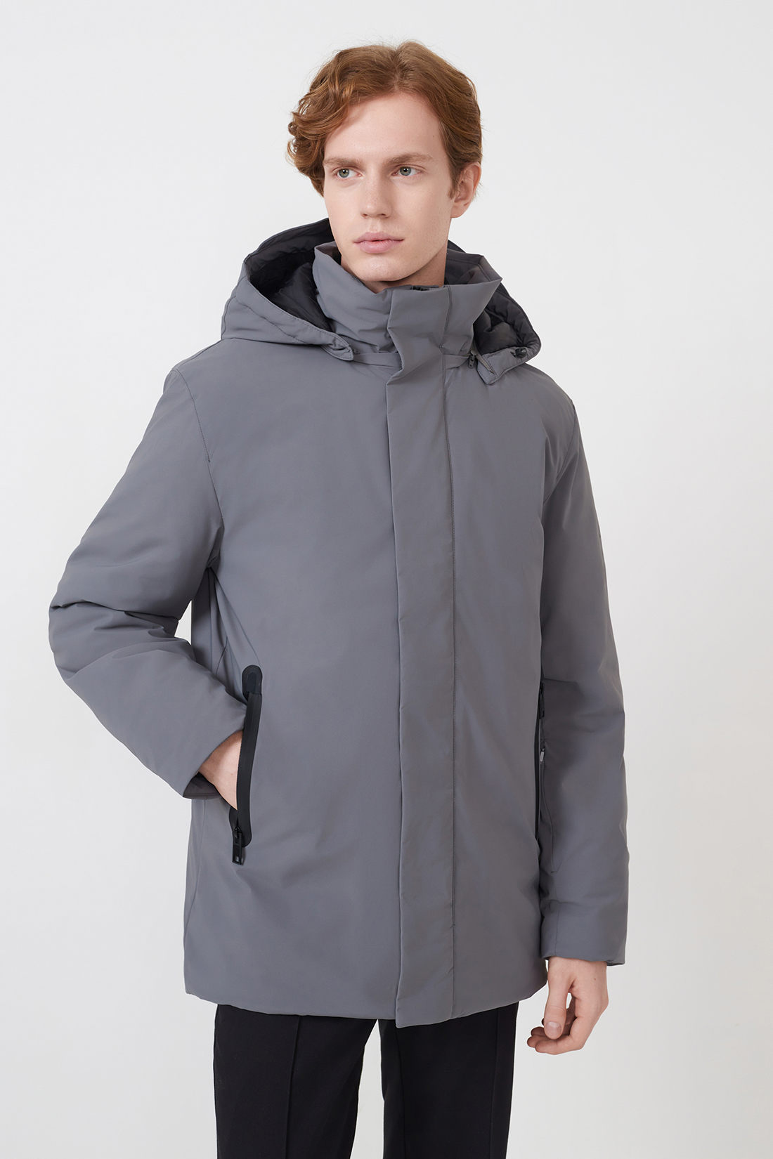 Зимняя куртка мужская Baon B5323513 серая XL