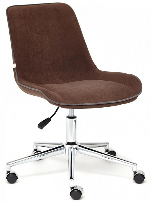 Кресло компьютерное офисное на колесиках подростковое Tetchair STYLE коричневый
