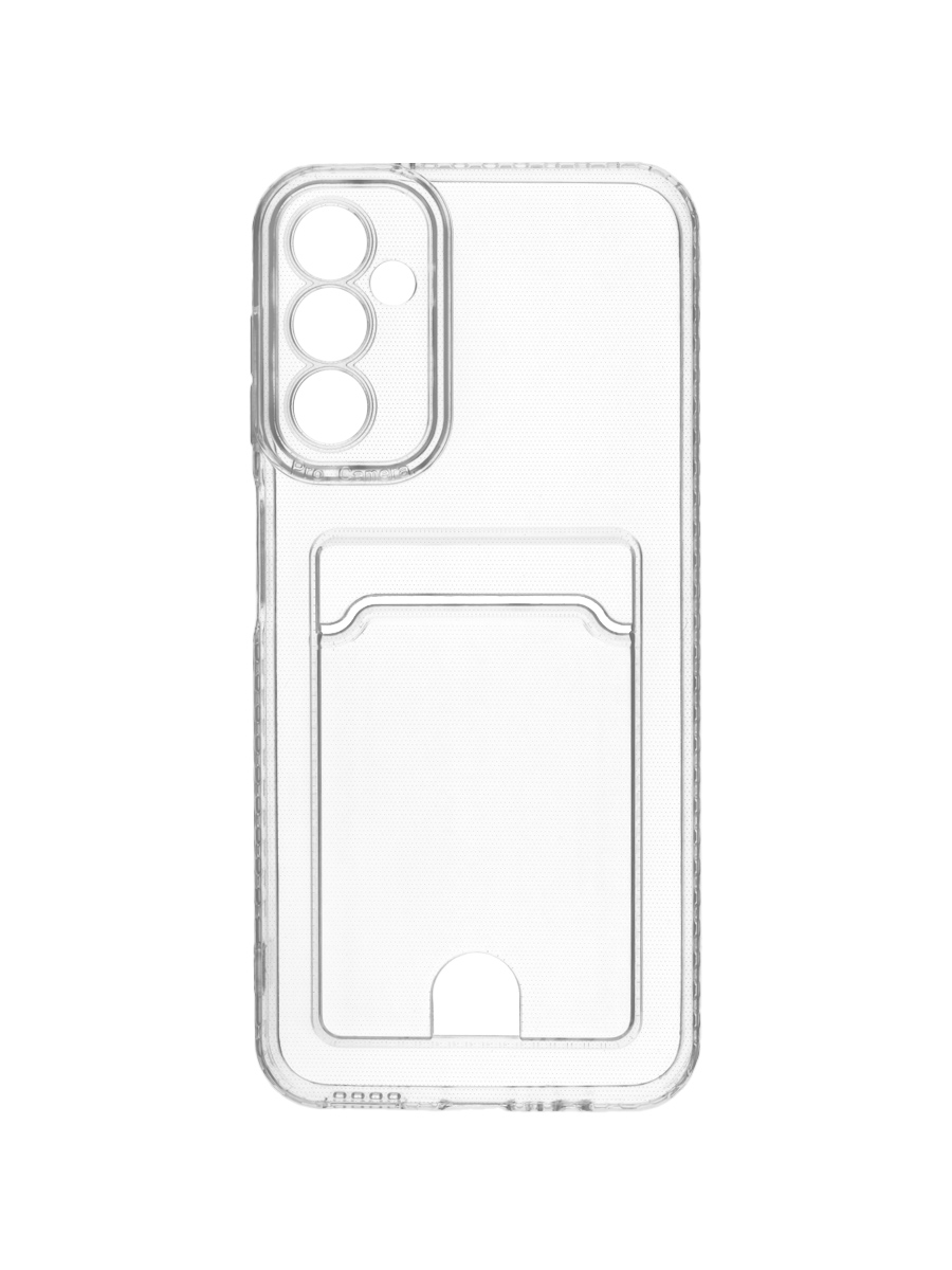 Чехол для Samsung A14 4G/5G с картхолдером, с защитой камеры, прозрачный