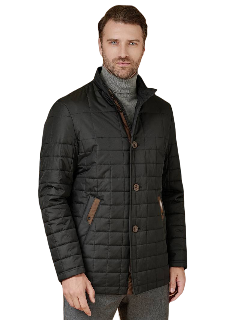 Куртка Bazioni для мужчин, 3034-2 M Black Brown, размер 56-176, черная