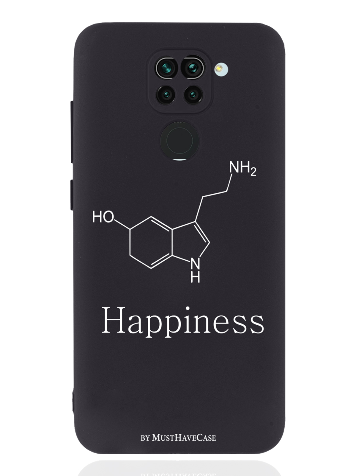 Чехол MustHaveCase для Xiaomi Redmi Note 9 Молекула счастья черный