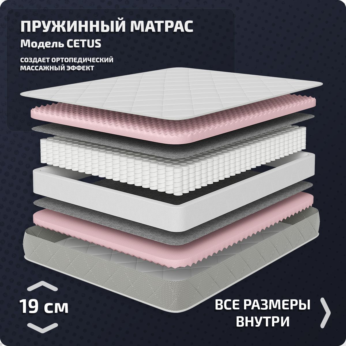 Матрас Piterson Starline Cetus 180x186