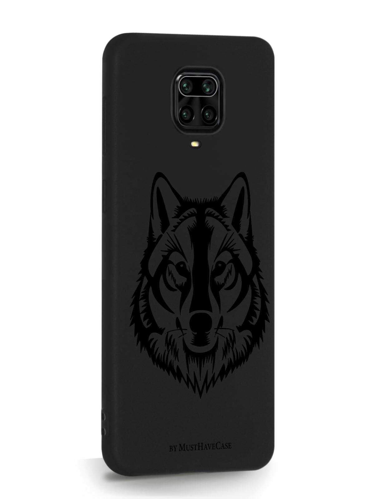 Чехол MustHaveCase для Xiaomi Redmi Note 9 Pro Волк черный