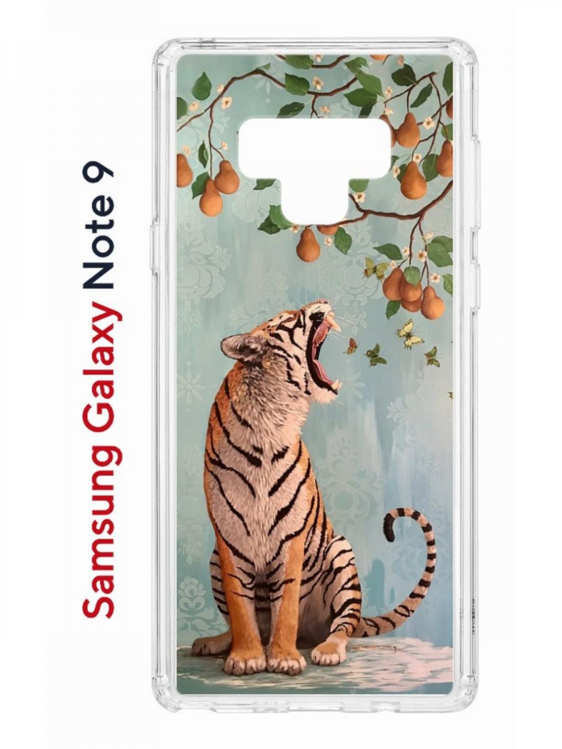 Чехол на Samsung Galaxy Note 9 Kruche Print Тигр под деревом,противоударный бампер