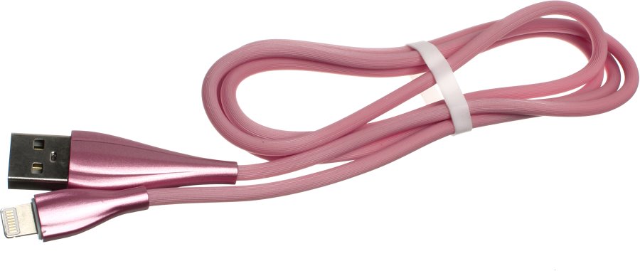 Дата-кабель Radiosfera USB - Lightning 1 м, розовый