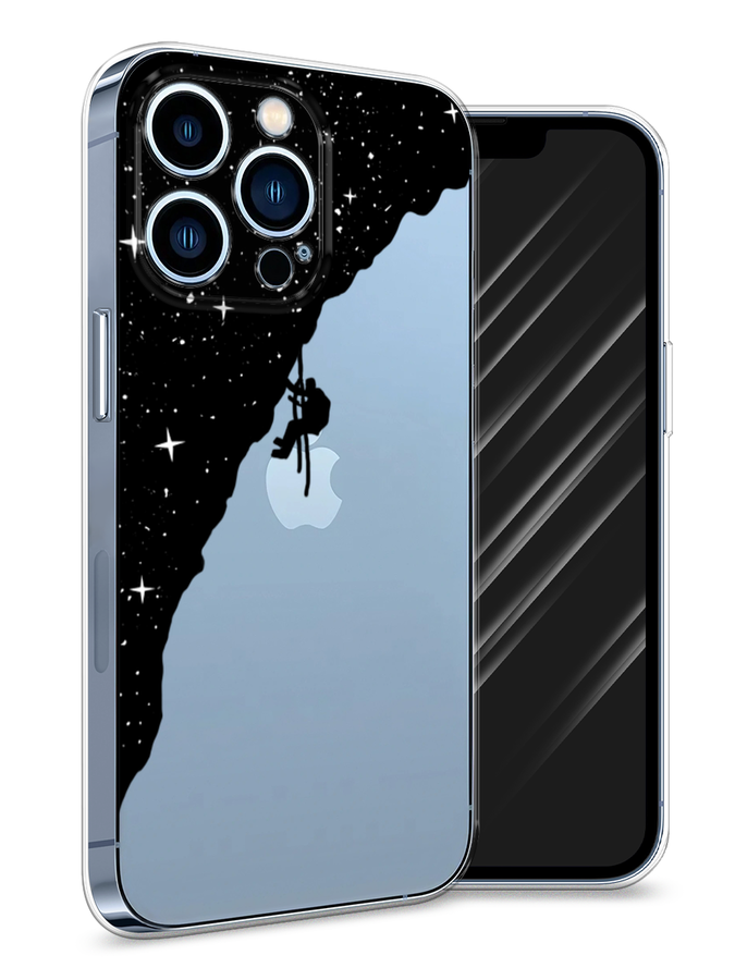 Чехол Awog на Apple iPhone 13 Pro / Айфон 13 Pro "Скалолаз в космосе"