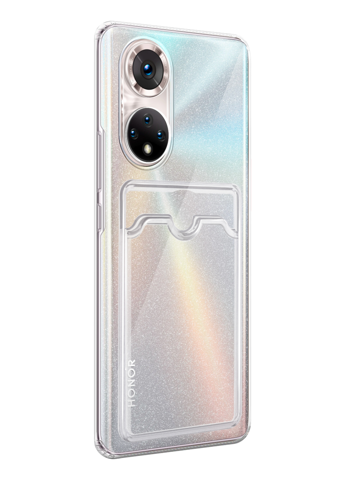 Чехол MustHaveCase с картхолдером для Honor 50/ Huawei Nova 9 прозрачный