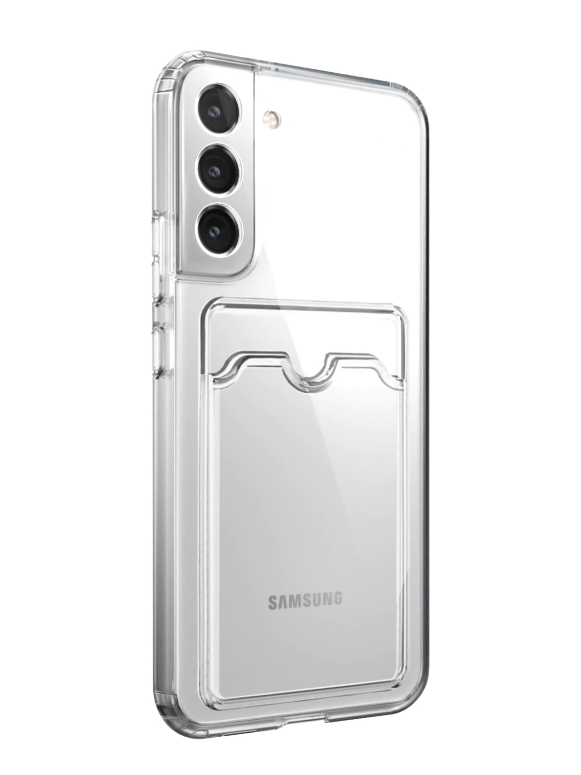 Чехол MustHaveCase с картхолдером для Samsung Galaxy S22+ прозрачный