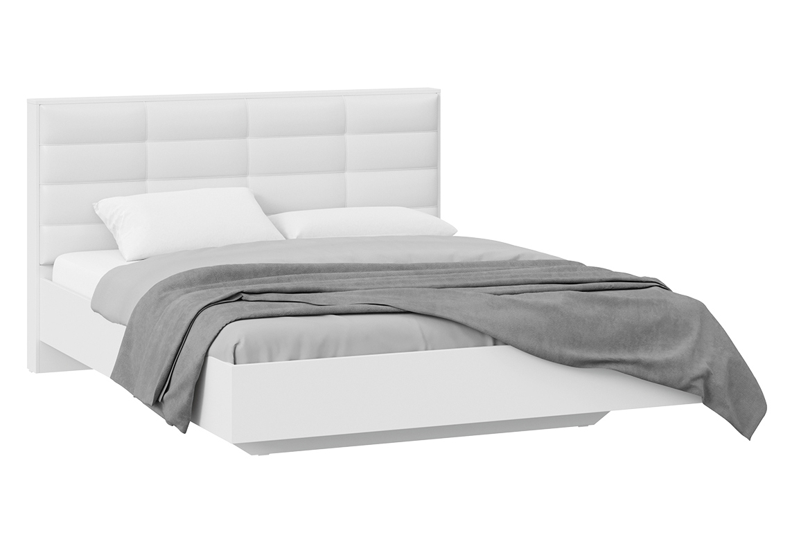 Двуспальная кровать 160х200 Трия Агата, Белый
