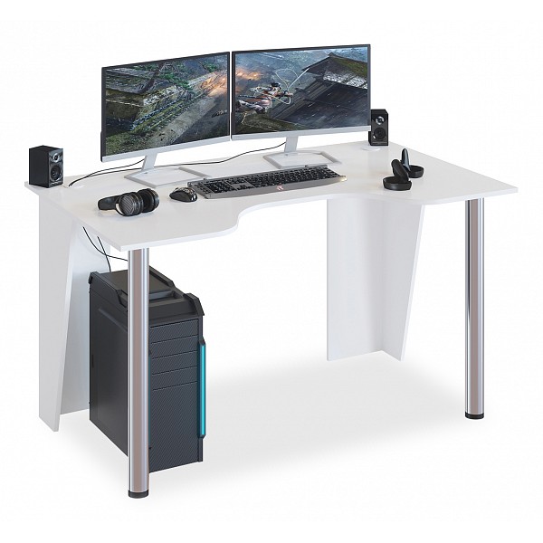 Компьютерный стол Сокол КСТ-18, белый