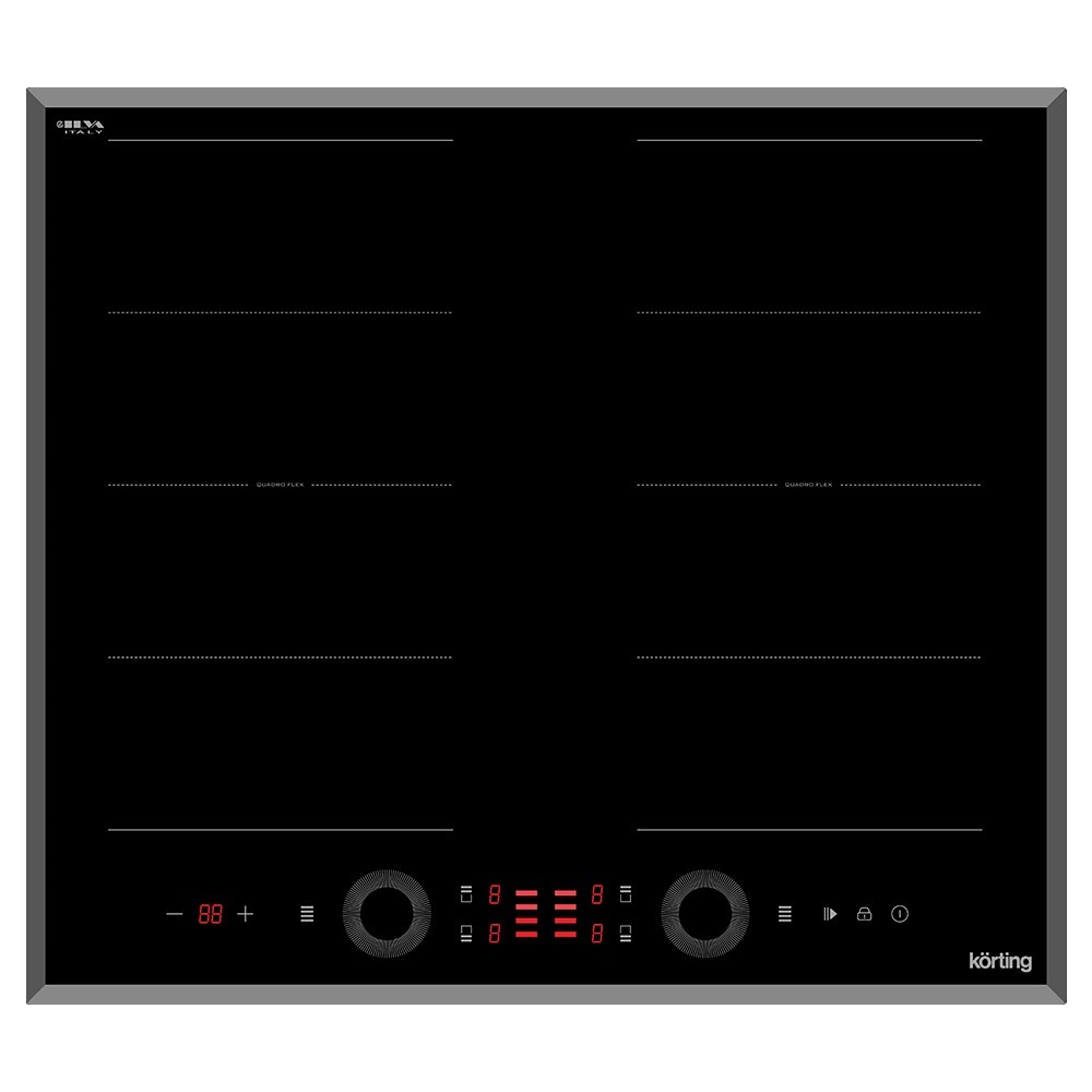 Встраиваемая варочная панель индукционная Korting HIB 68700 B черный