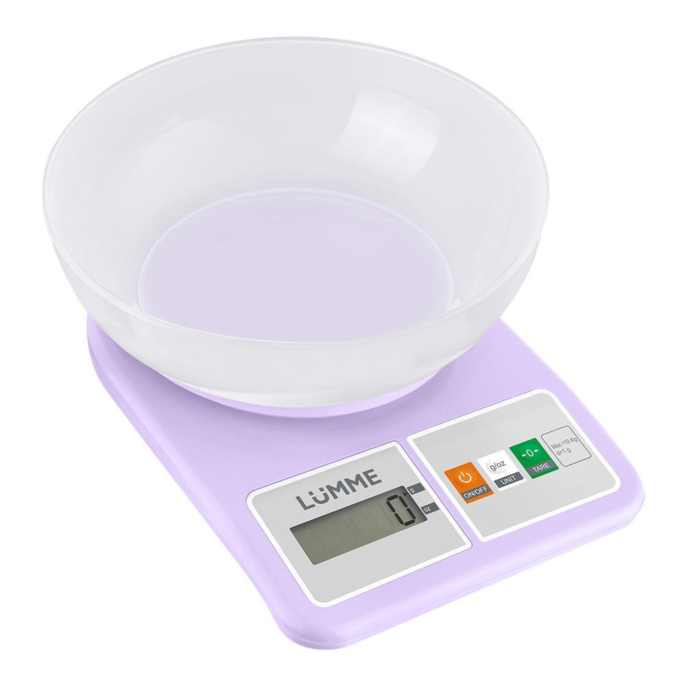 Весы кухонные LUMME LU-SC1360 фиолетовые