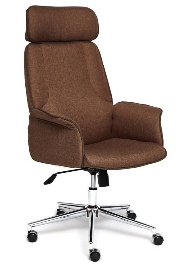 Кресло компьютерное офисное на колесиках Tetchair CHARM коричневый