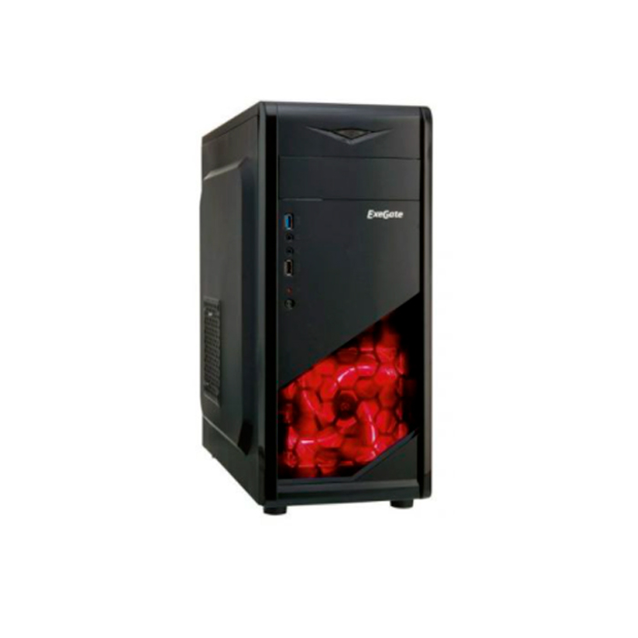 Корпус компьютерный ExeGate EVO-8207 (EX281255RUS) Black