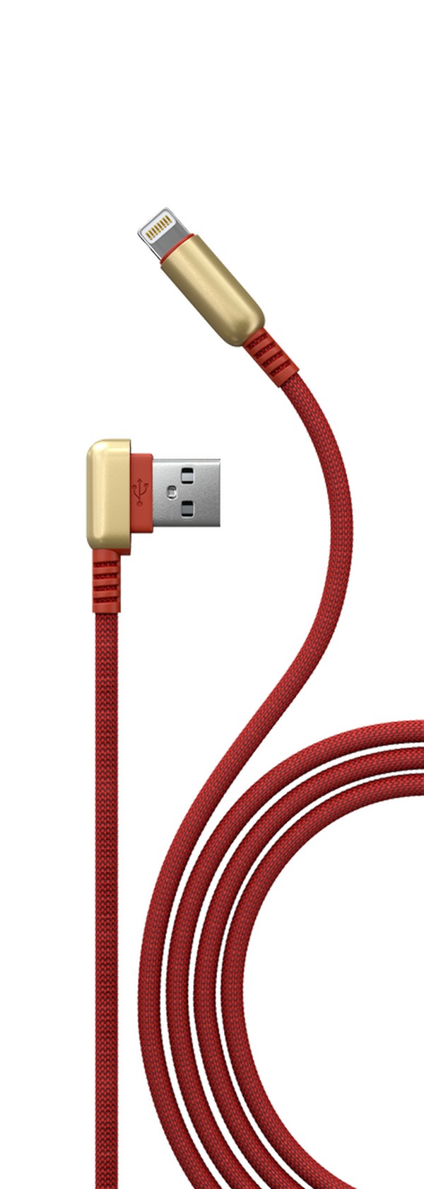 Кабель Red Line Loop USB - Lightning, Red