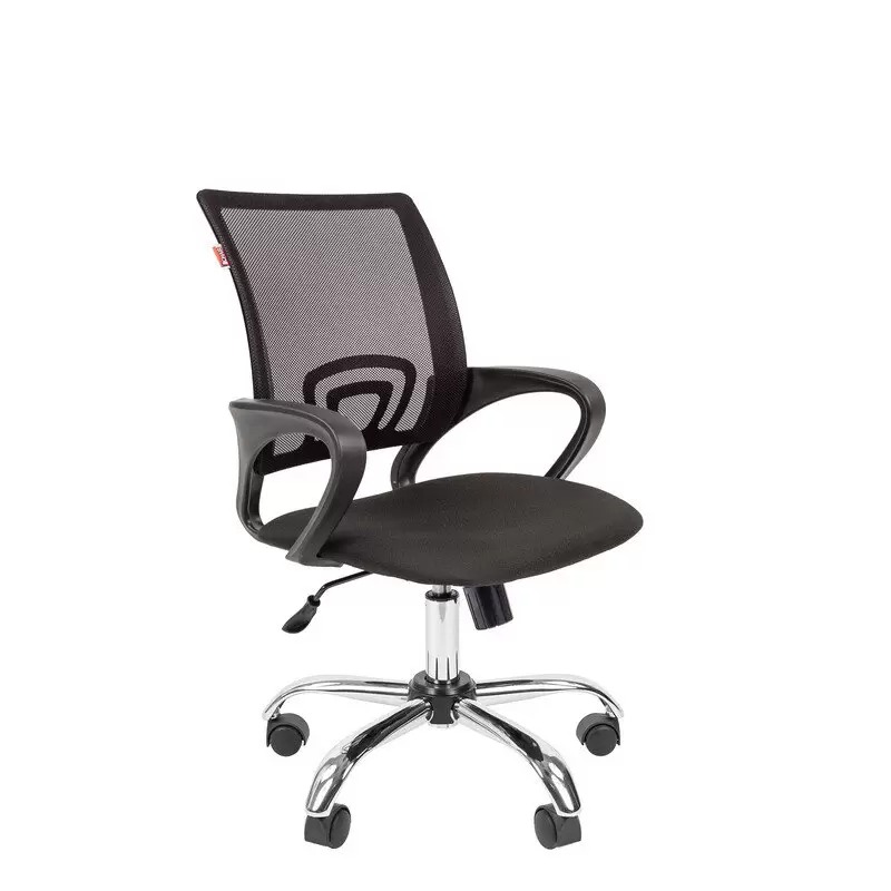 Кресло офисное Easy Chair 304 черное (сетка/ткань, металл), 940886