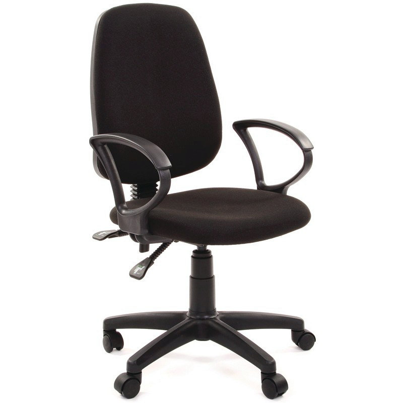 Кресло офисное Easy Chair 318 черное (ткань, пластик), 506143