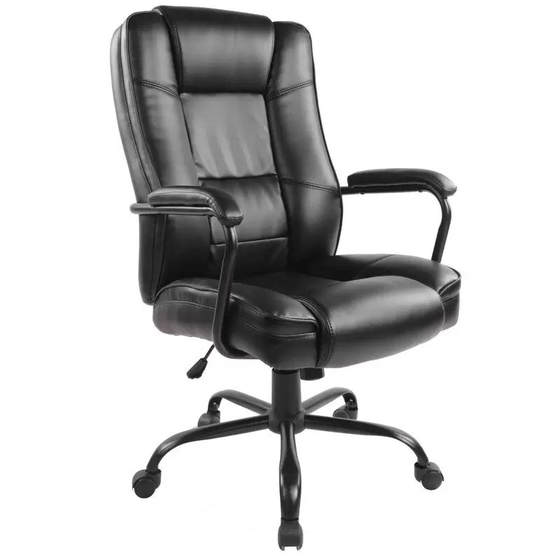 Кресло для руководителя Easy Chair 584 TR черное (рециклированная кожа, металл), 1044980
