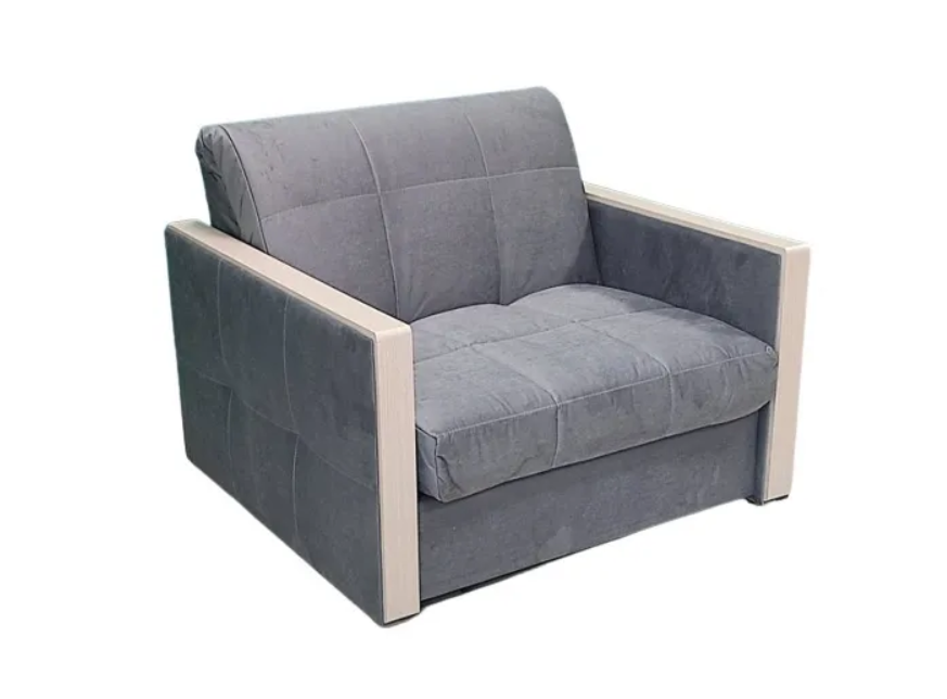 Кресло-кровать Relax Лион аккордеон 0.8 сине-серое