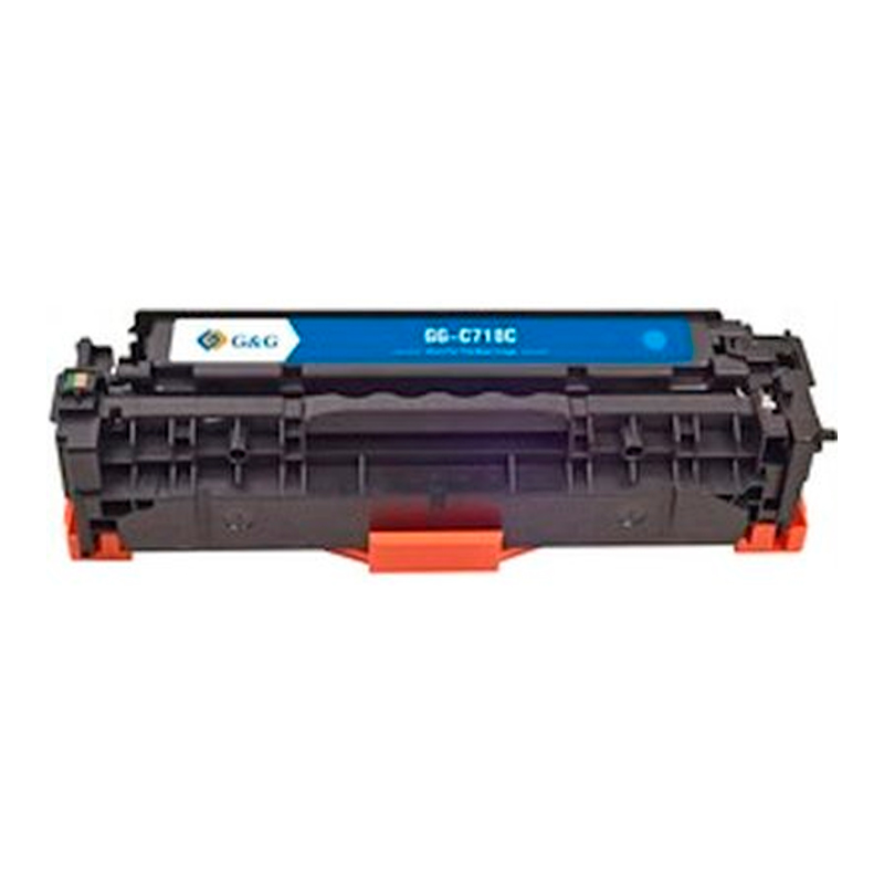 Картридж для лазерного принтера G&G (GG-C718C) голубой, совместимый