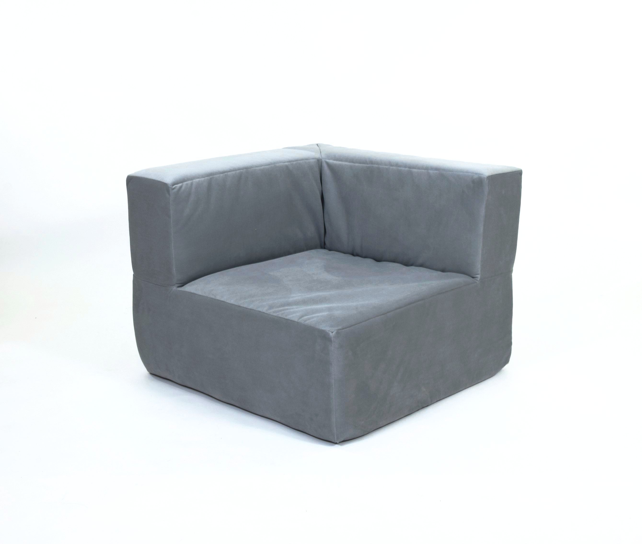 Кресло диван угловое модульное FREEFORM ТЕТРИС 30 поролон велюр. Серый