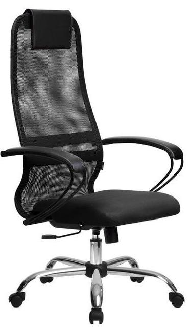 Кресло компьютерное SU-В-8/подл.130/осн.003 Черный