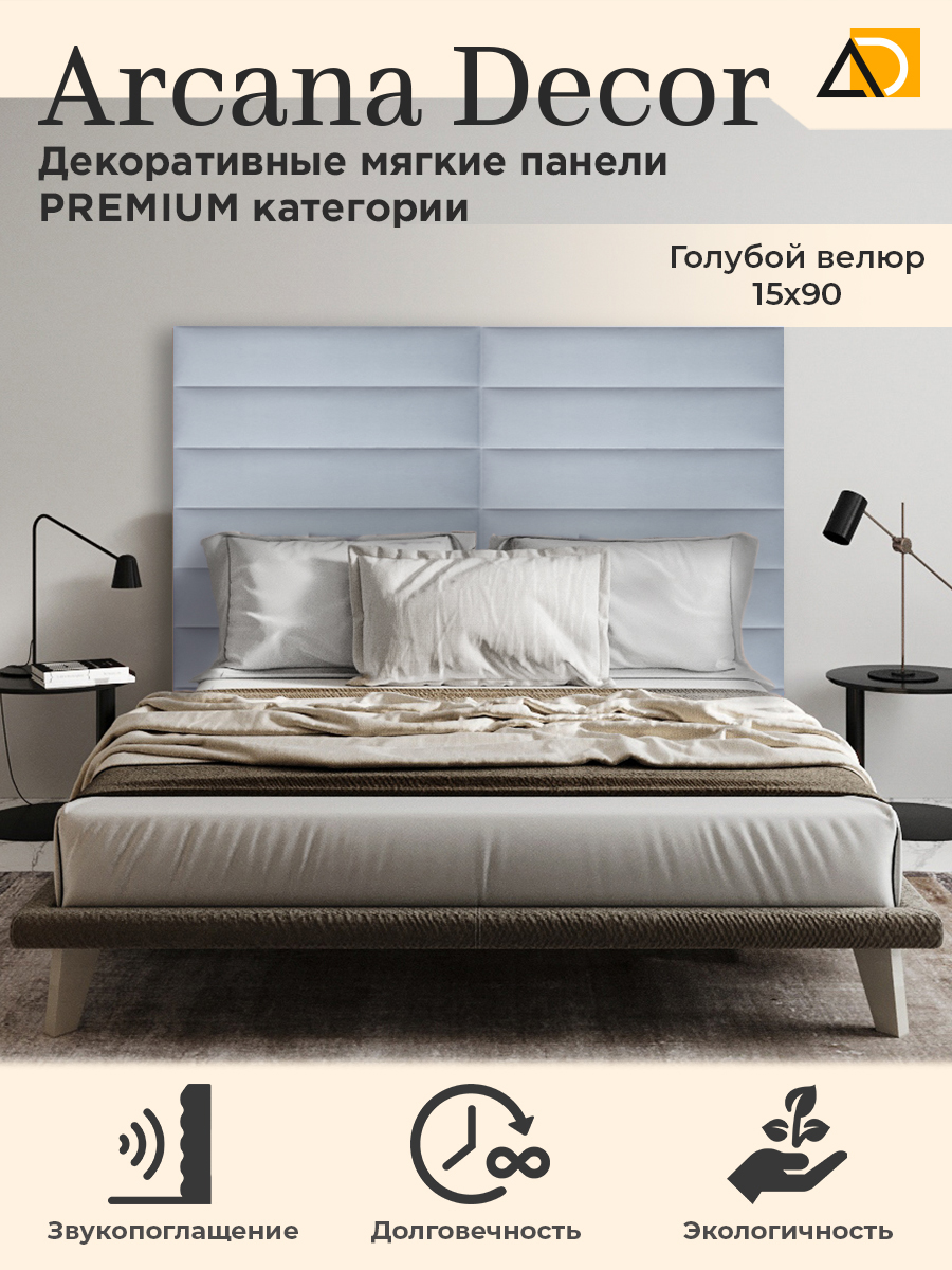 Стеновые панели Arkana Decor 15/90 голубой