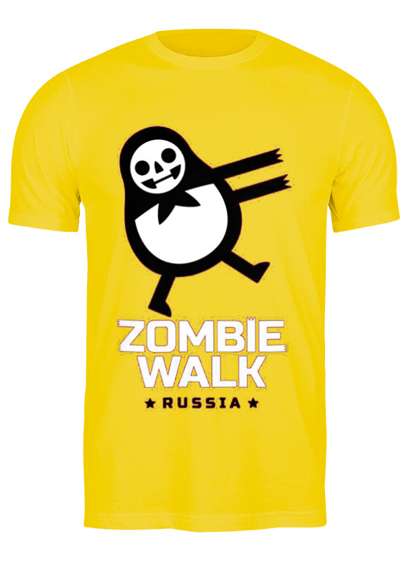 Футболка мужская Printio Zombie walk - russia 666633 желтая M