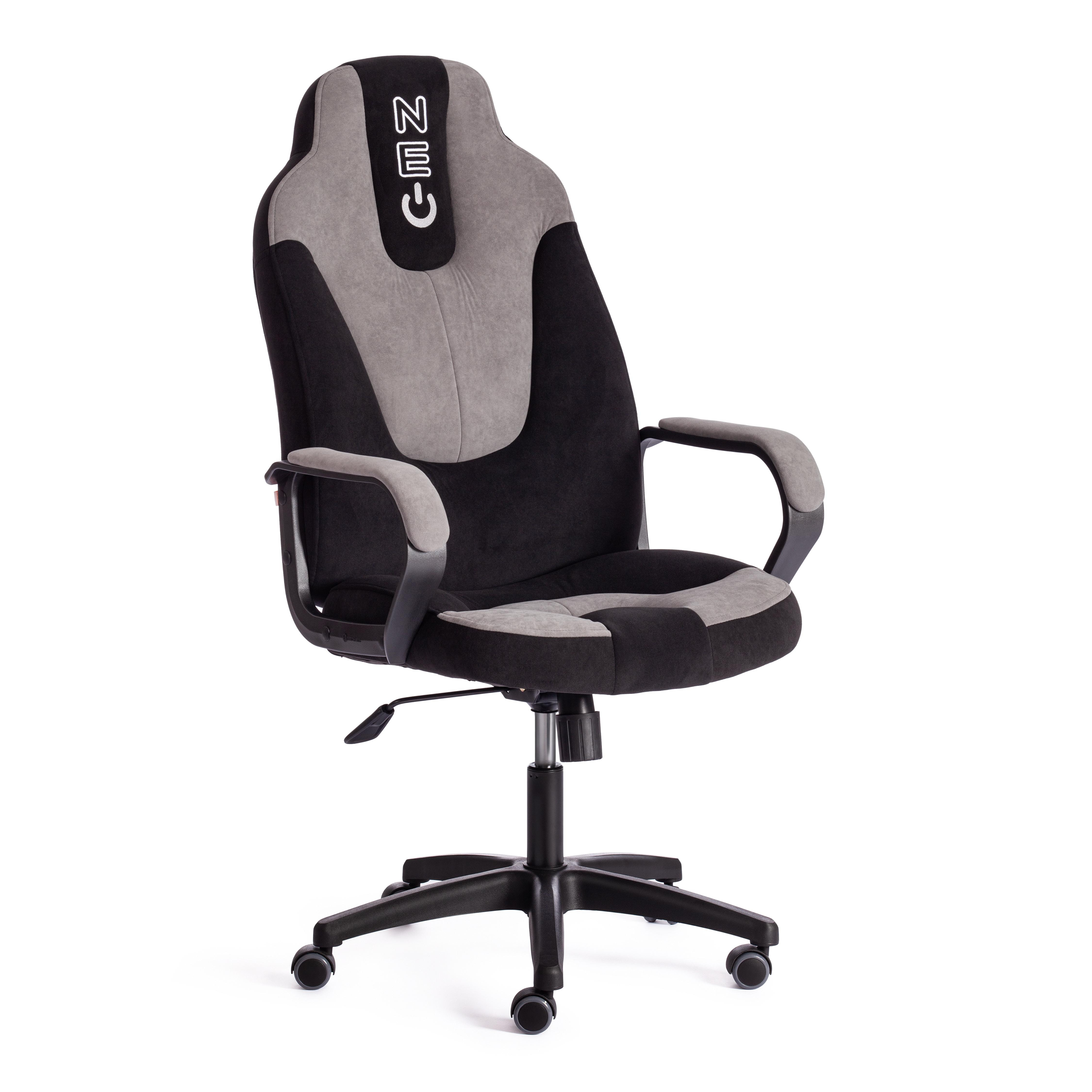 Кресло компьютерное TetChair NEO 2 (22), флок, черно серый