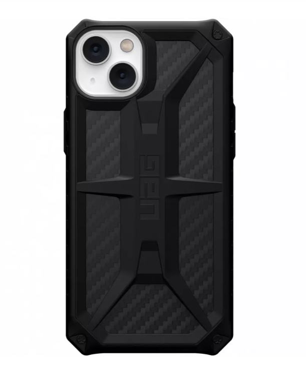 Чехол Uag Monarch для iPhone 14 Plus чёрный карбон (Carbon Fiber)