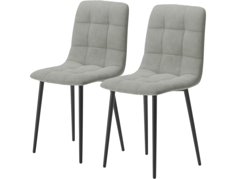Комплект стульев Linotorg Чили 2шт, бренди 23, каркас черный