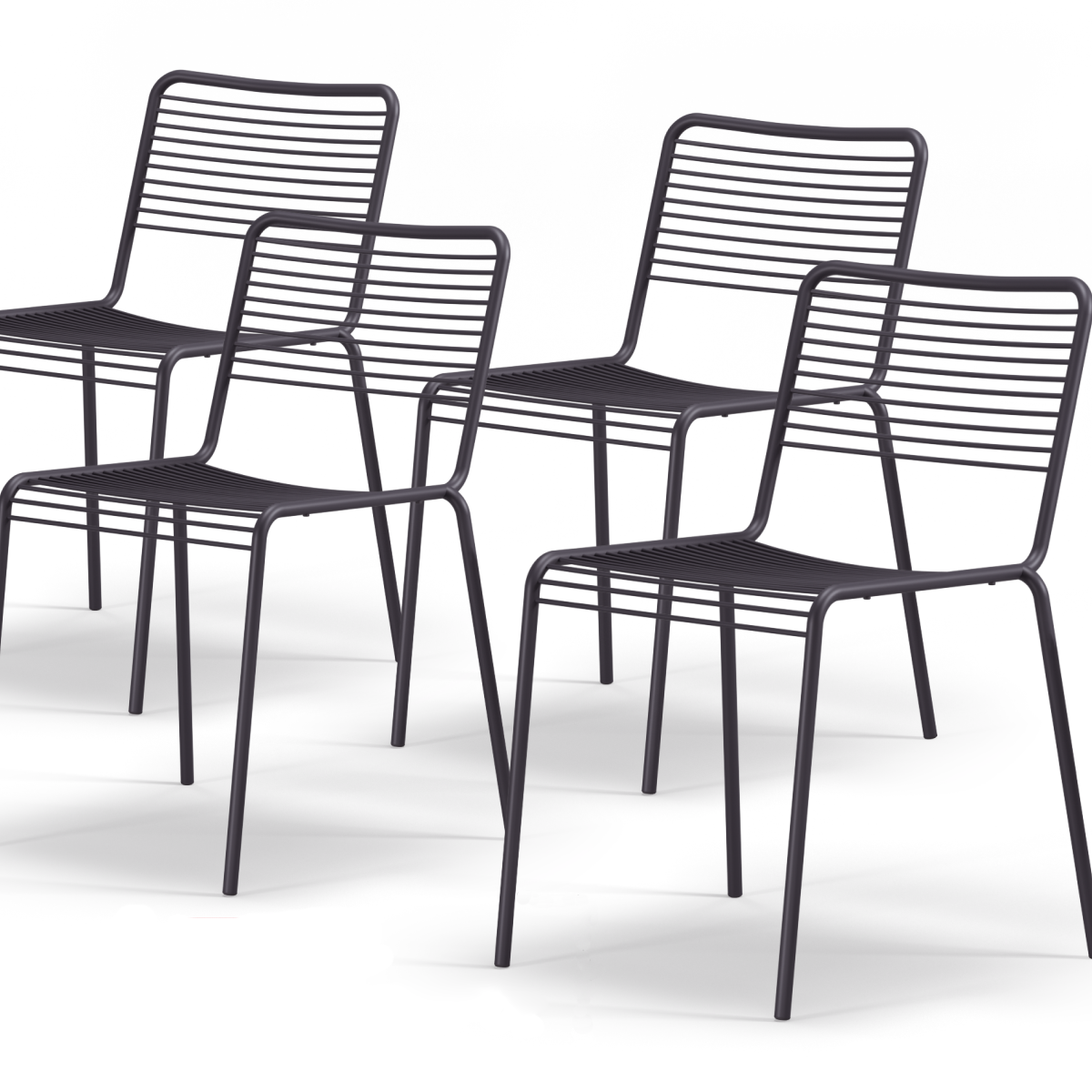 Комплект стульев Cast ArtCraft 4 шт, стул дизайнерский на металлокаркасе