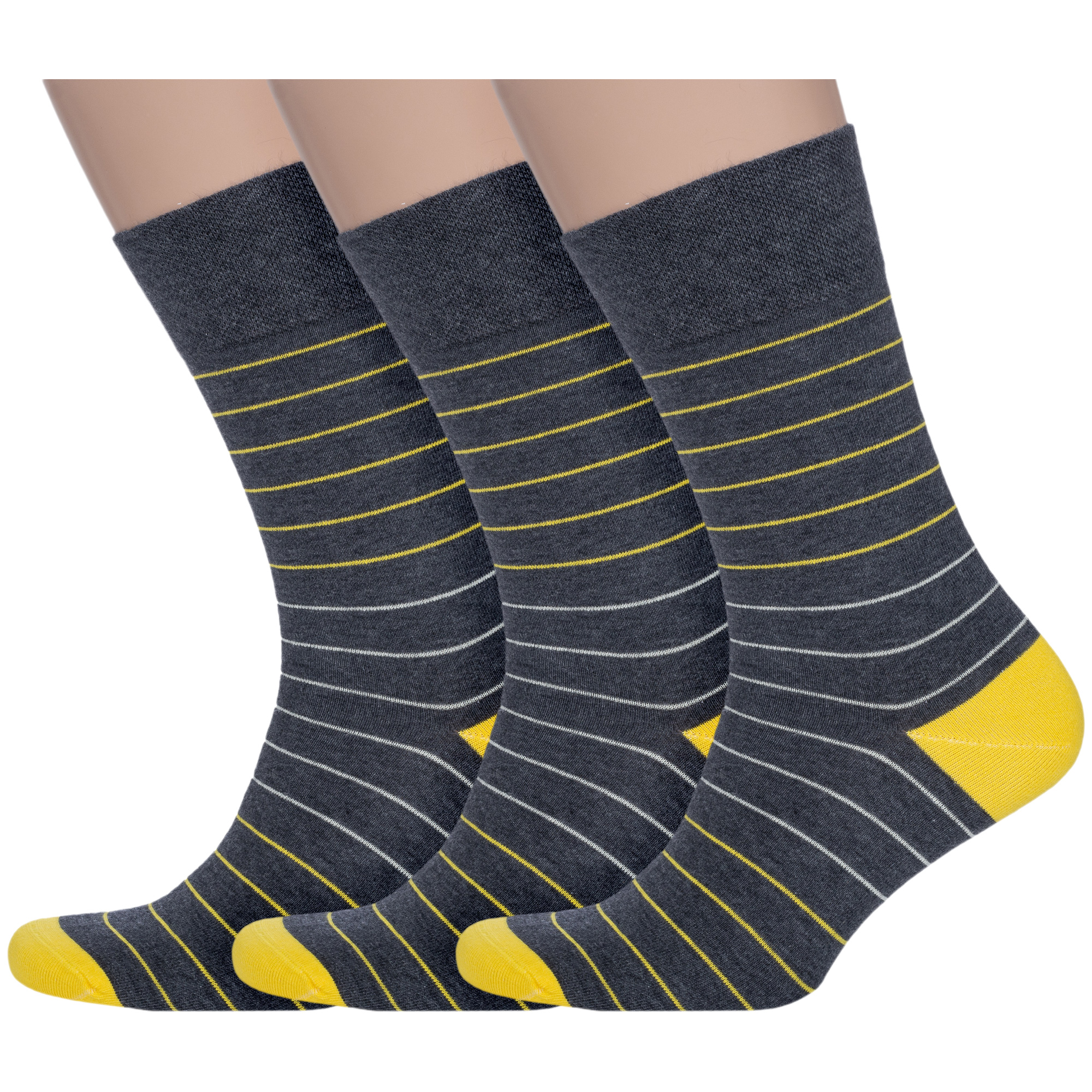 Комплект носков мужских АКОС 3-FM41010 разноцветных 25-27