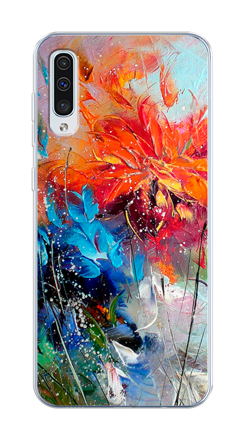 Чехол на Samsung Galaxy A50/A30S "Абстрактные цветы"