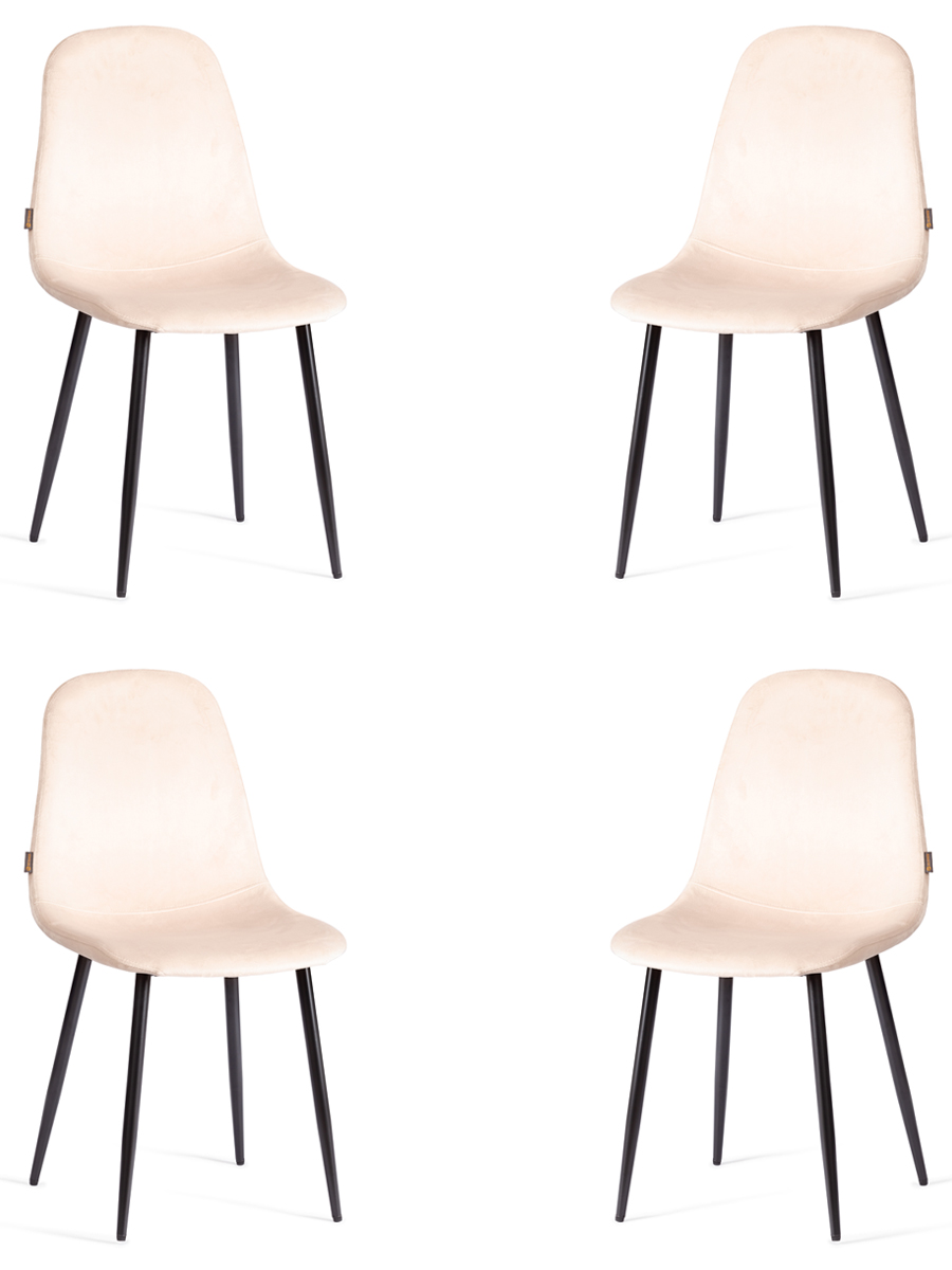 Комплект обеденных стульев TetChair BREEZE mod. JSC-58, 4 шт, кремовый