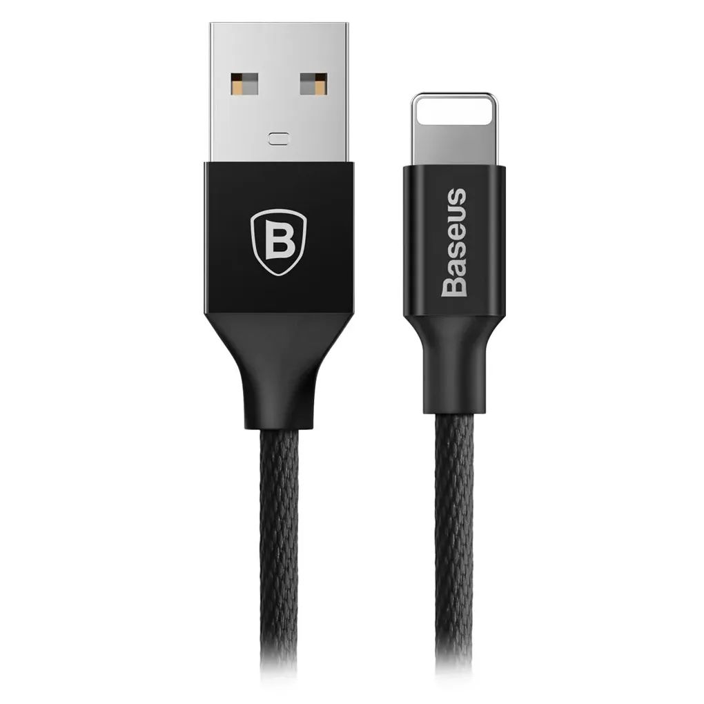 Кабель Baseus USB - Lightning 1.2 м, черный