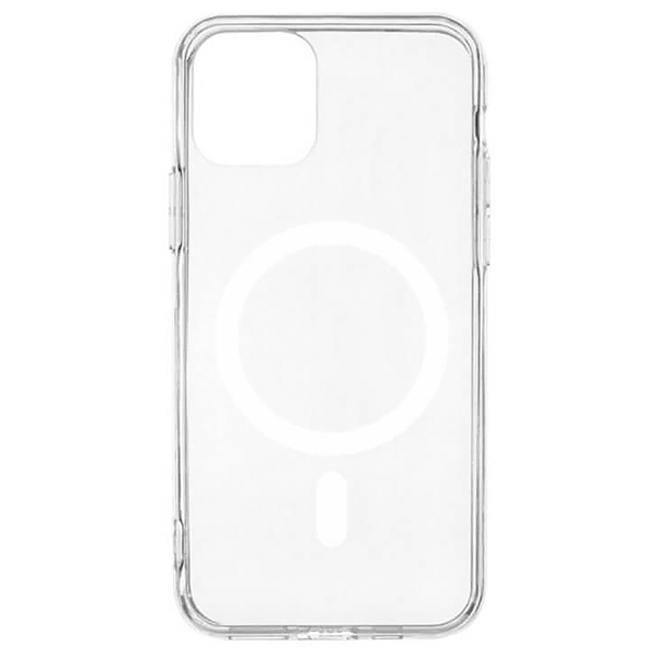 Силиконовый чехол для Apple iPhone 13 Pro TPU PC MagSafe с бортиком Прозрачный