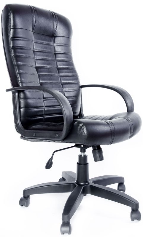 Компьютерное кресло Евростиль Атлант Ультра офисное экокожа/черный