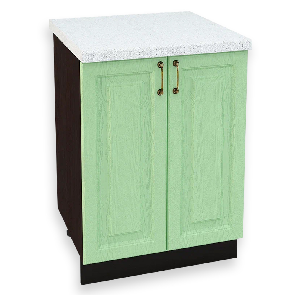 Шкаф кухонный напольный, Сурская мебель, Ницца, 591643, венге/дуб оливковый