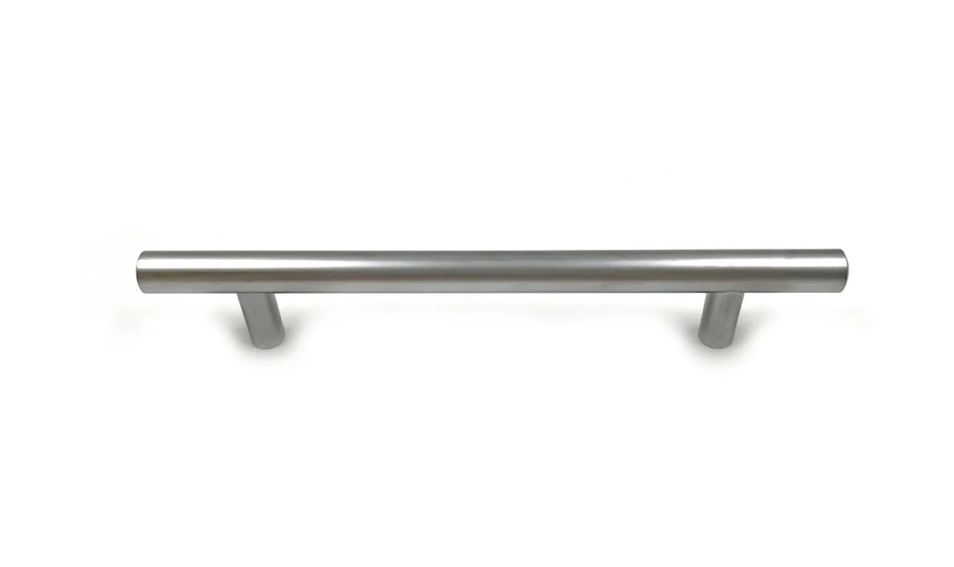 Мебельная ручка-рейлинг 256/336, металл, матовый хром (SC), 2 шт