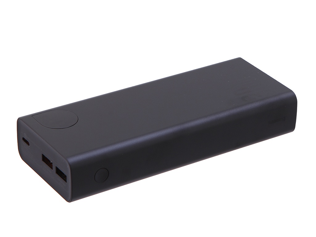 Внешний аккумулятор Baseus Power Bank Adaman Metal Digital 20000mAh 30W Black PPAD030001