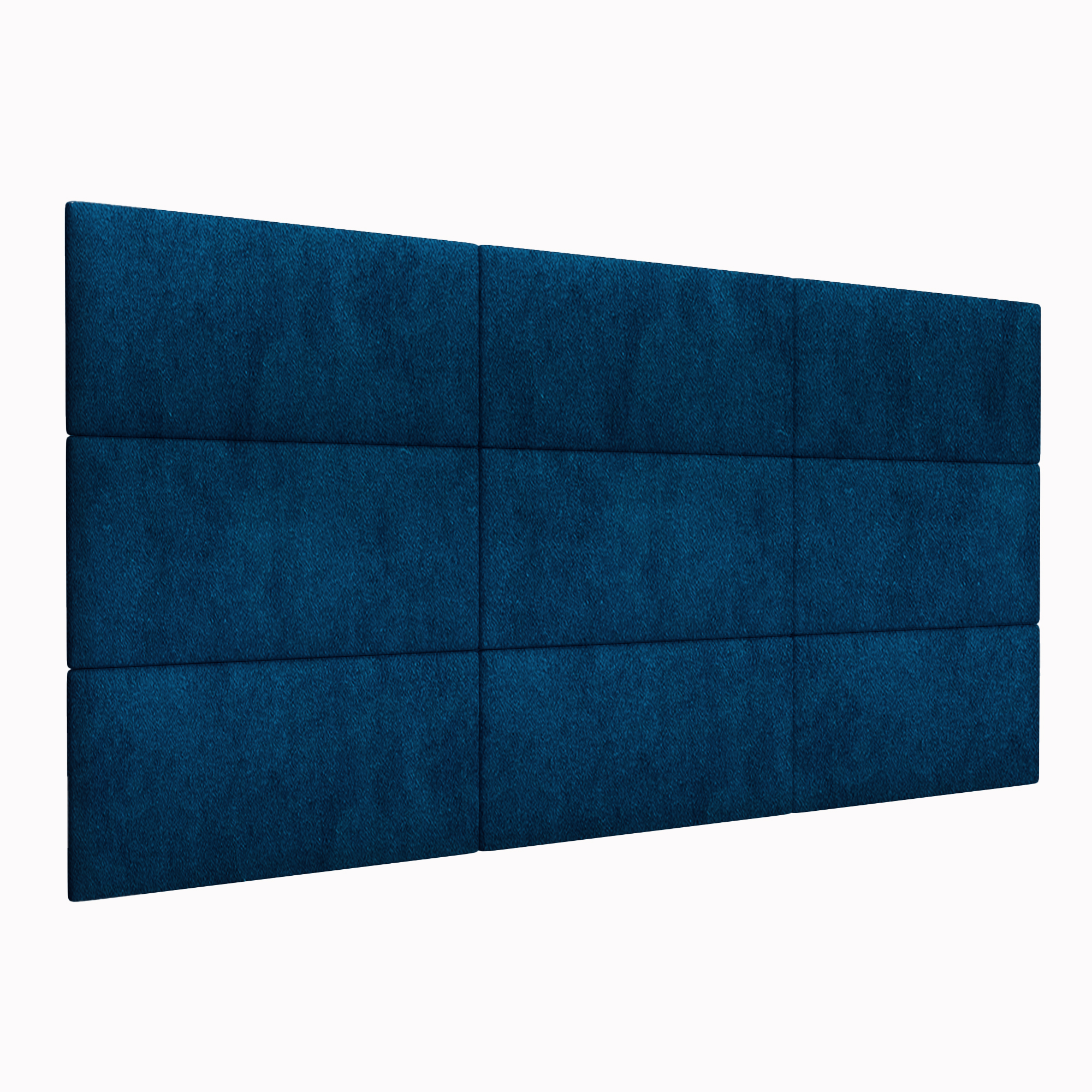 Мягкое изголовье кровати Velour Blue 30х60 см 2 шт.