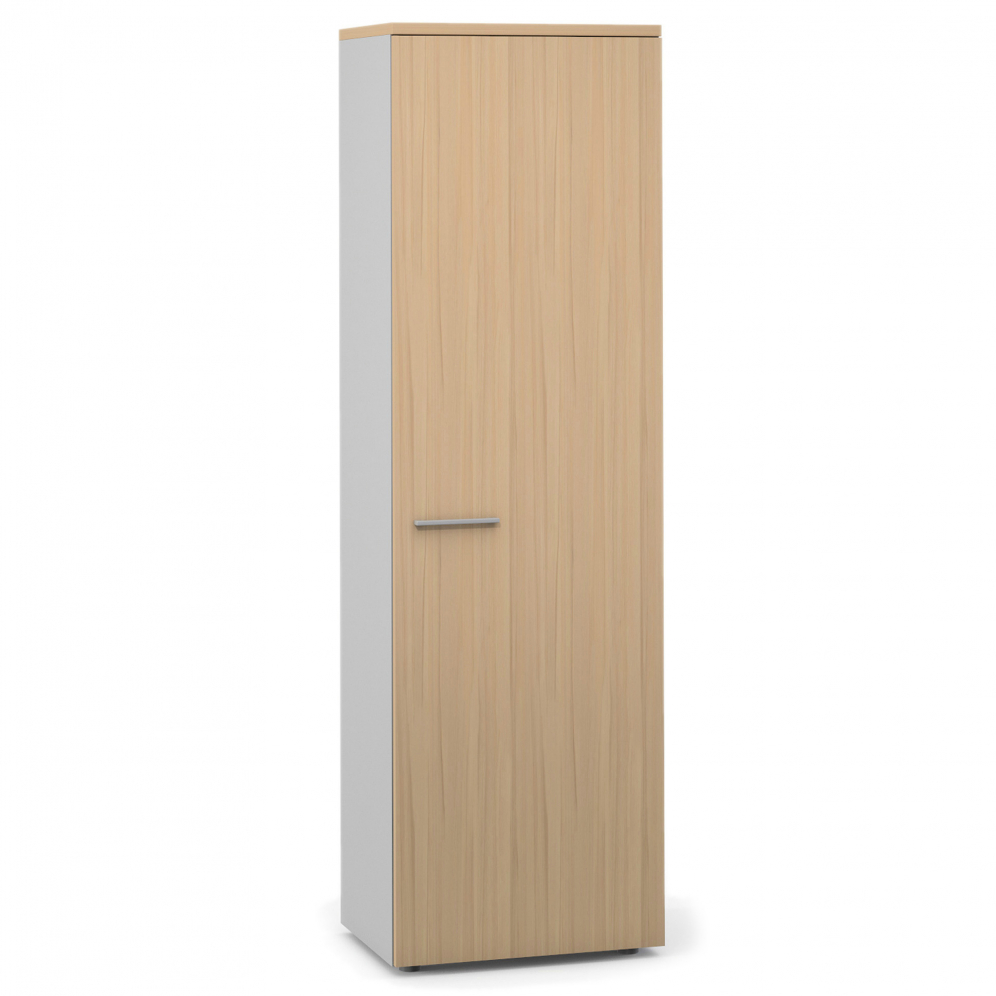 Шкаф одностворчатый ШАТУРА Unica 43.2x59.6x197,5 см серый/светлое дерево