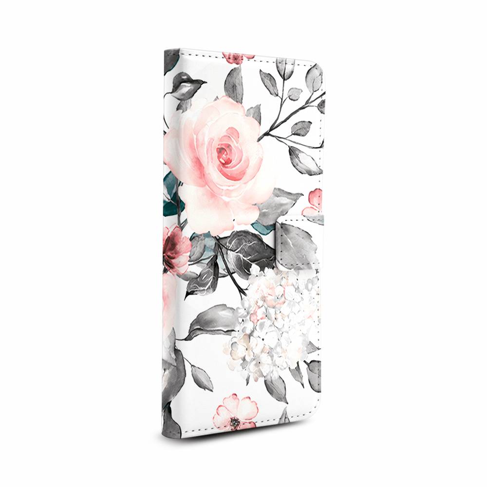 Чехол Awog на Xiaomi Redmi 9 "Розы на белом"
