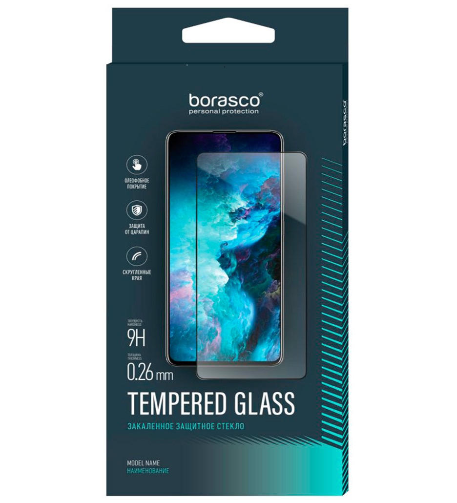 Защитное стекло Borasco Tempered Glass для Xiaomi Redmi 12 Full Glue Black