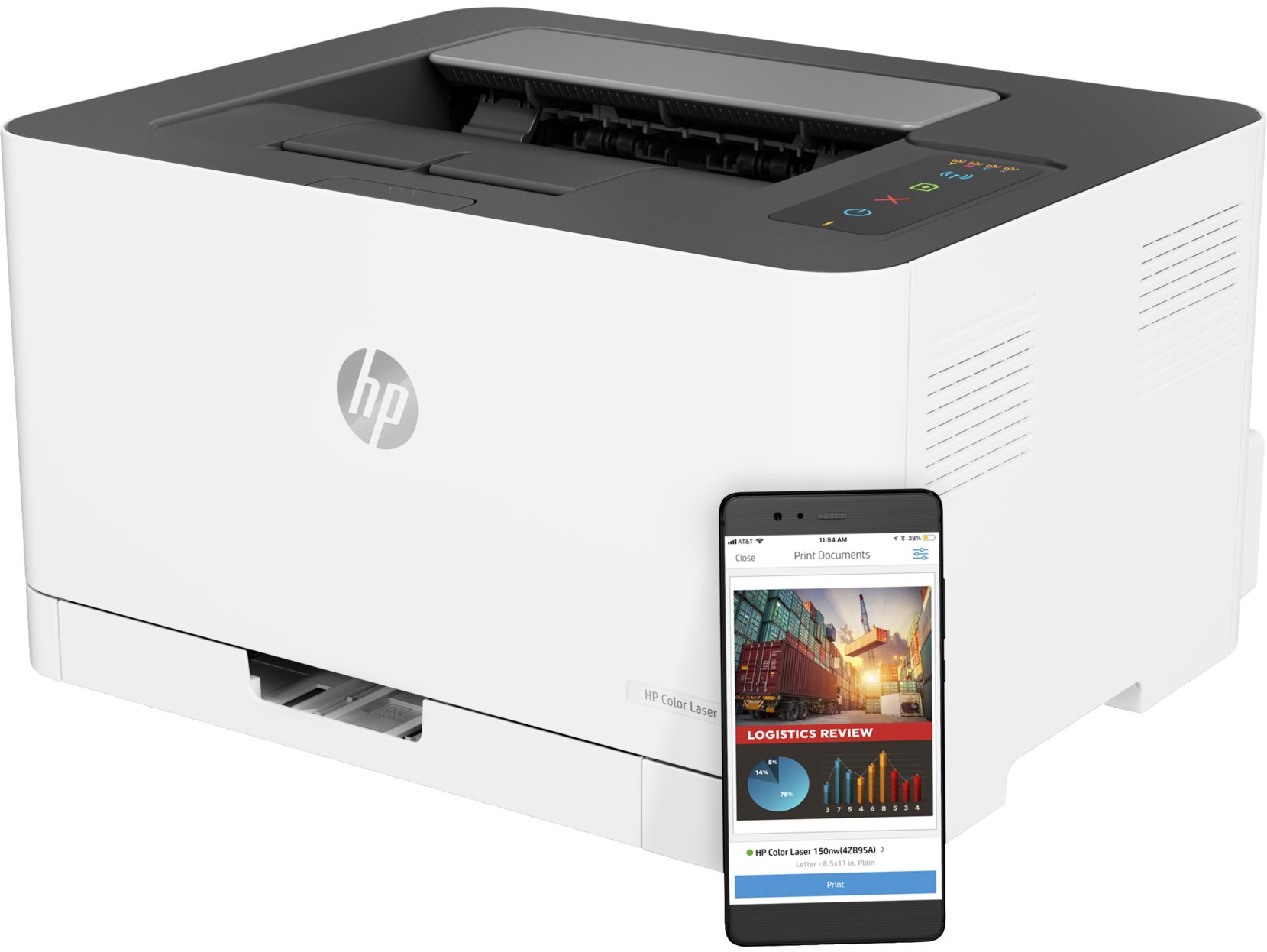 Лазерный Принтер HP Color Laser 150nw (4ZB95A)