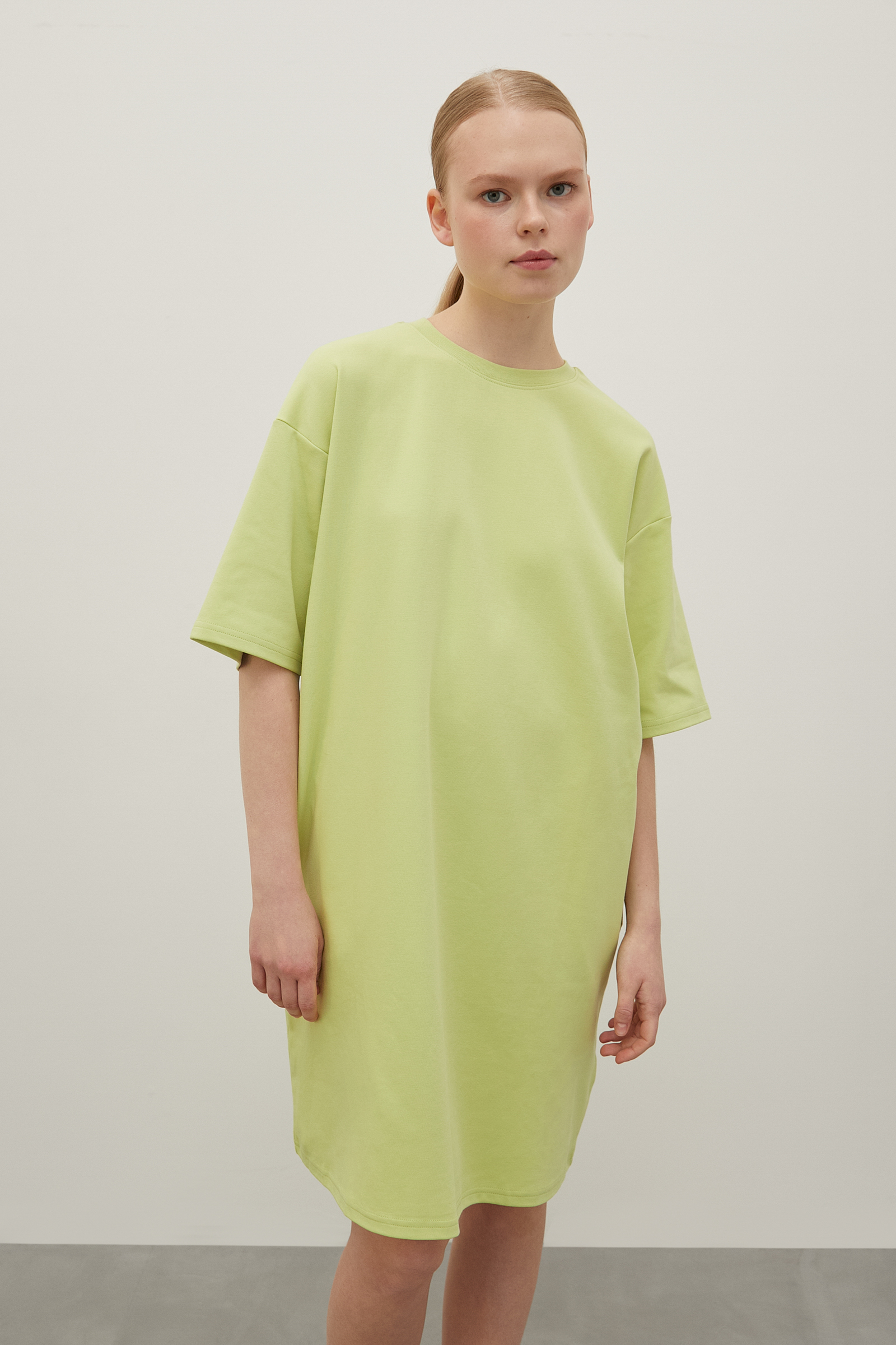 Платье женское Finn Flare BAS-10099 зеленое L