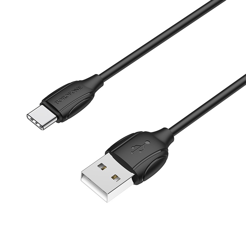 Кабель Borofone BX19 USB - USB Type-C 3A, 1 м, черный